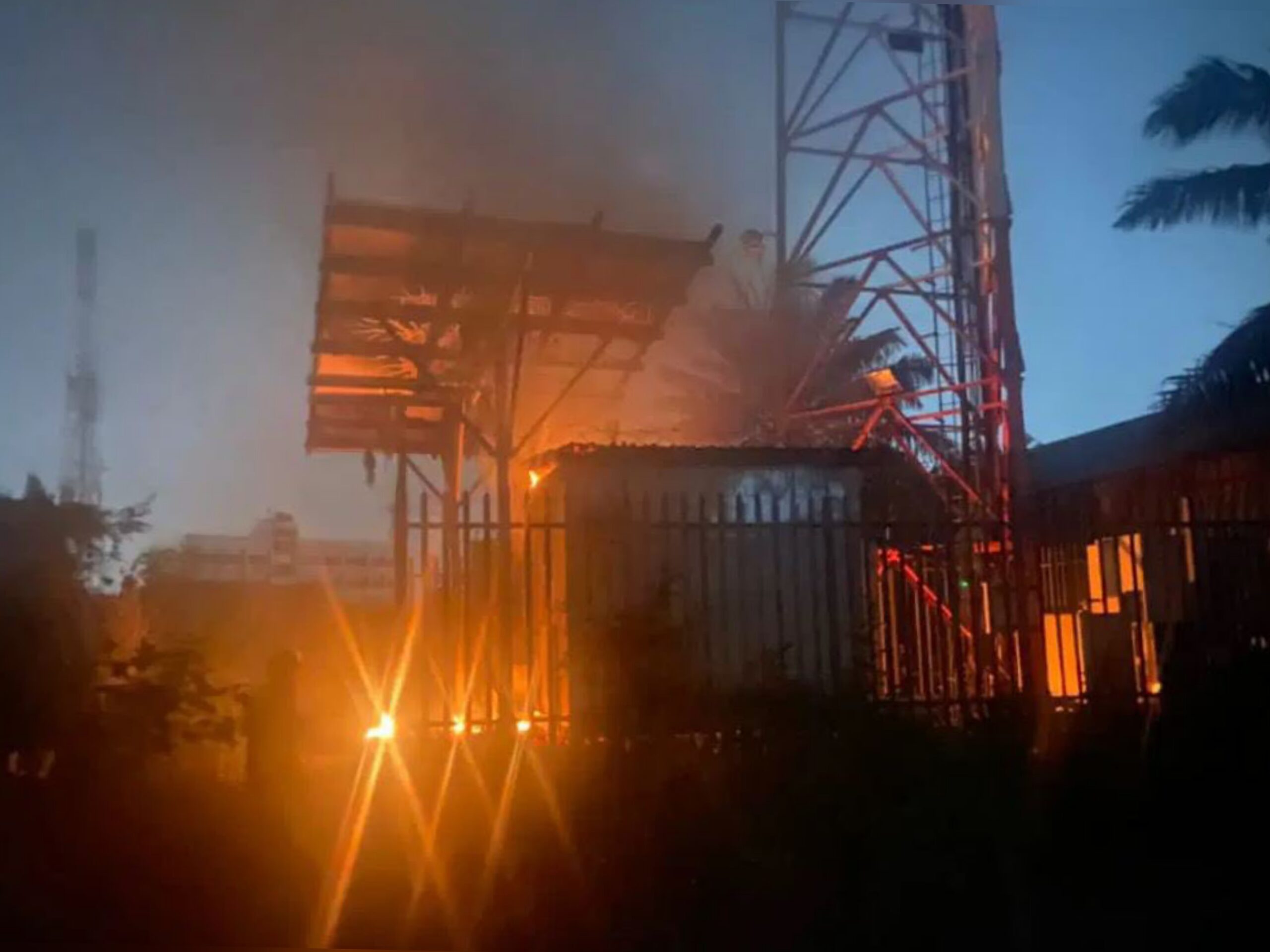 Fire Outbreak At FIIRO Office In Lagos