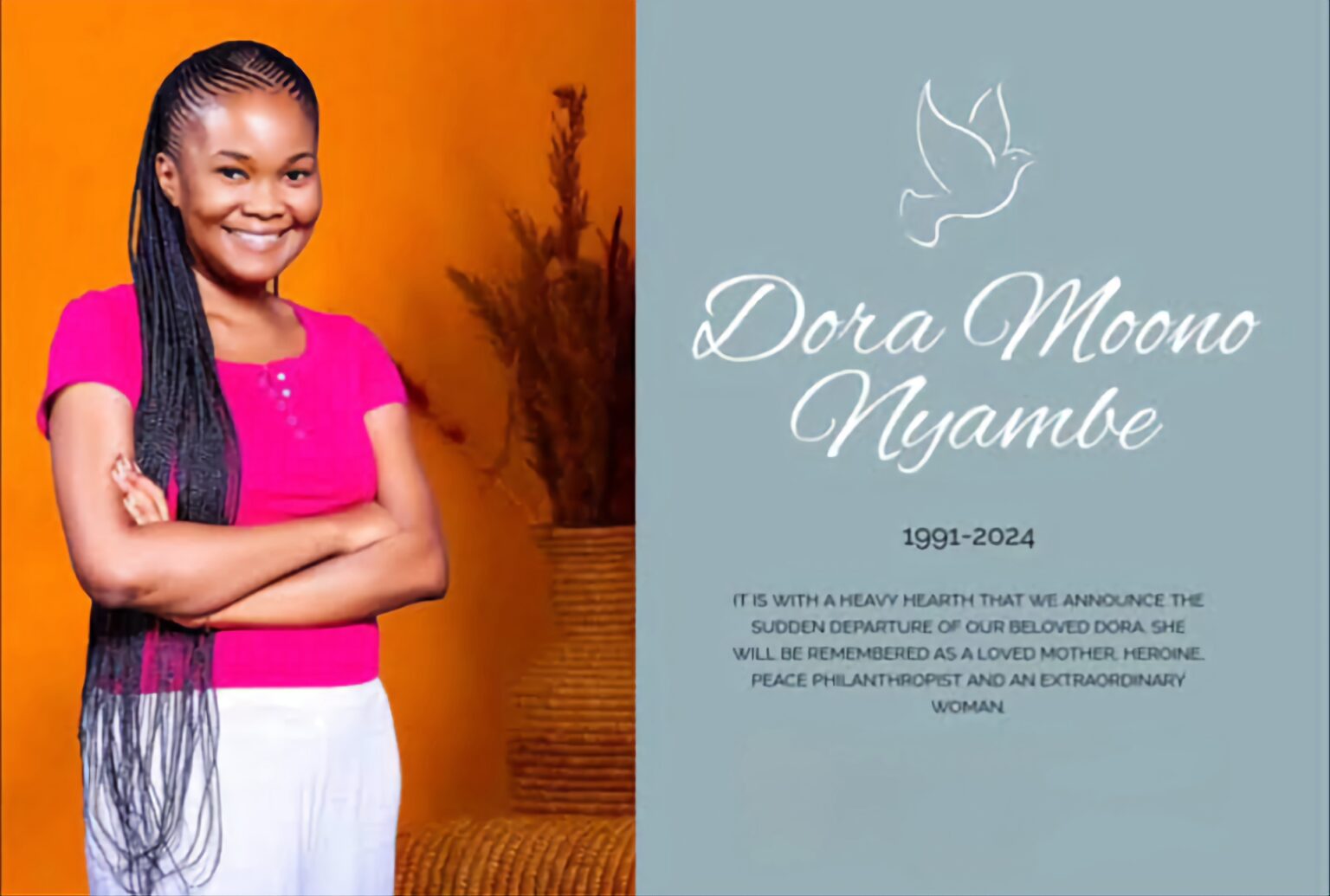 Dora Moono Nyambe: Beloved Humanitarian Killed At 32